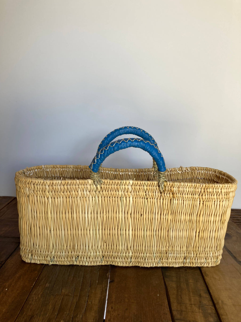 Season and Stir™ Garden Trug, Blue or Salmon Leather Handle